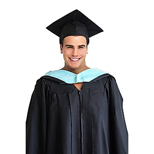 GRADWYSE Education Master Hood Graduation Master Degree Hood, Various College Colors Available Light Blue (Gold/Blue)