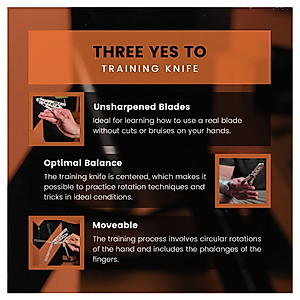 Butterfly Knife, Balisong Trainer Unsharpened Blade, 2 Practice Knives Set with Pouches Fully safe Not Real Blades