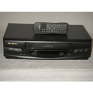 Quasar 4 Head Omnivision VHS VCR Model VHQ-40 M, Remote Control.