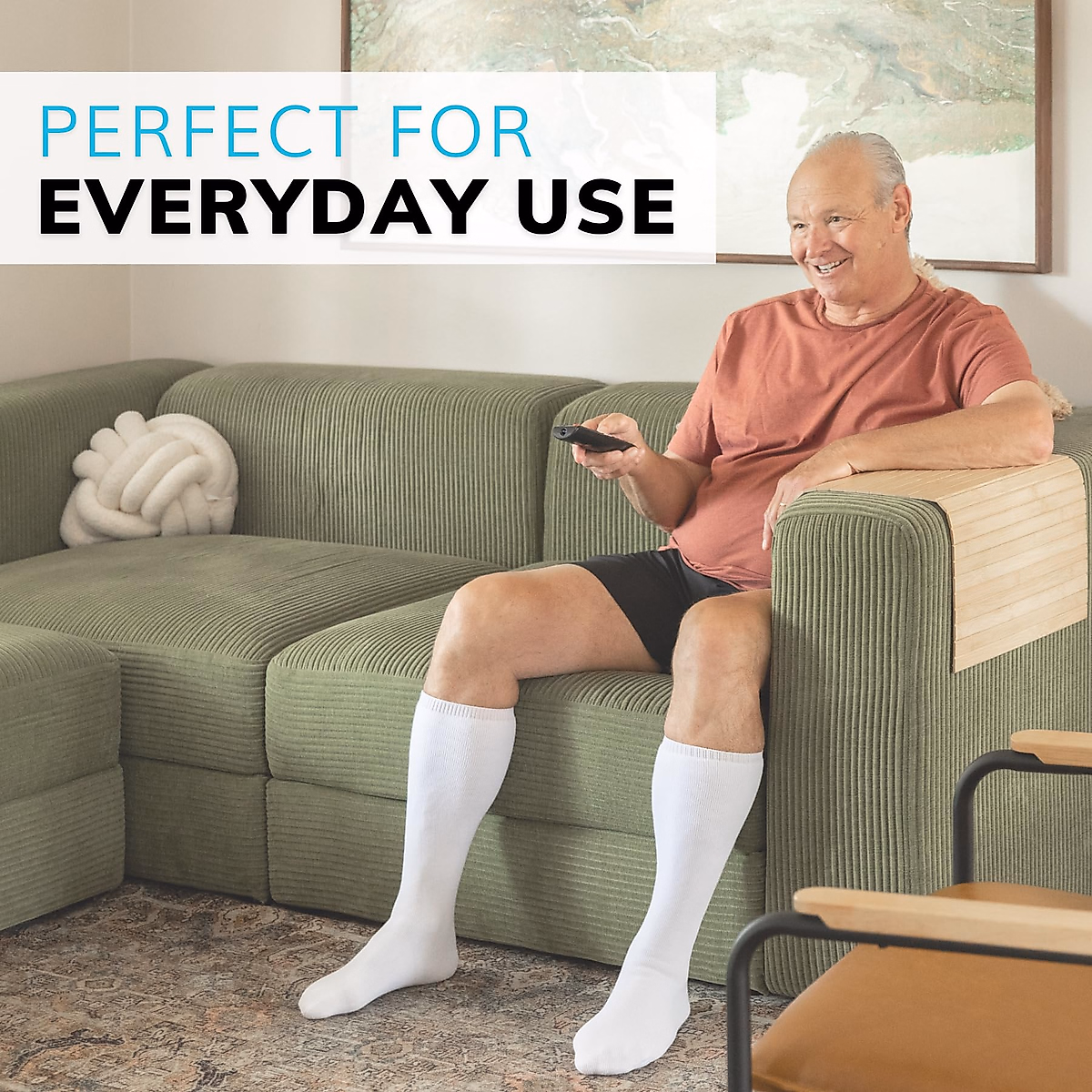 BraceAbility Replacement Sock Liner for Orthopedic Walking Boots - Medical Tube Cast Socks to Wear Under Aircast Cam Walkers and Leg or Foot Fracture Boot for Men and Women (Pack of 2)