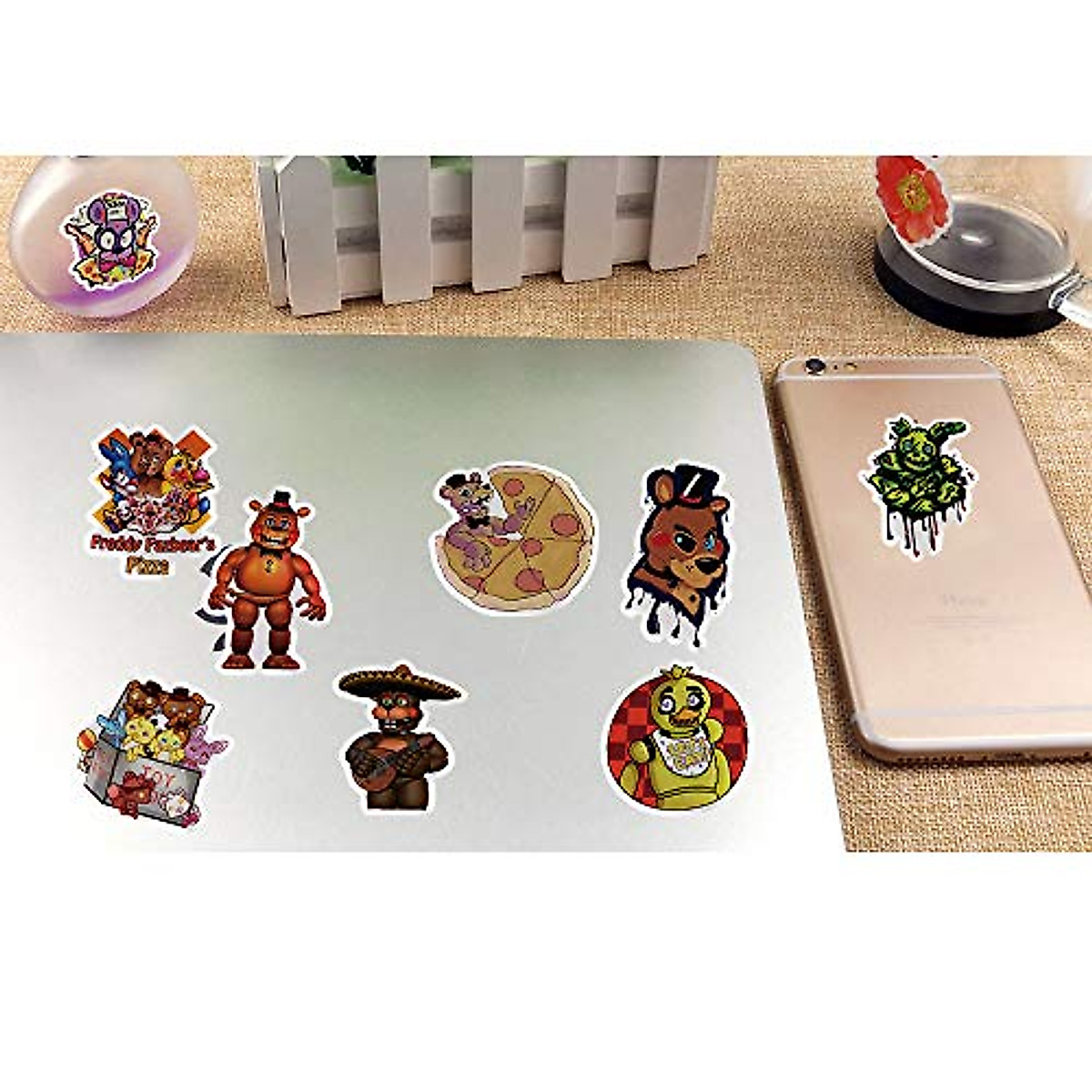 100PCS FNAF Stickers｜ Aesthetic Vinyl Waterproof Sticker for Car Motorcycle Bicycle Luggage Decal Laptop Terror Game Stickers