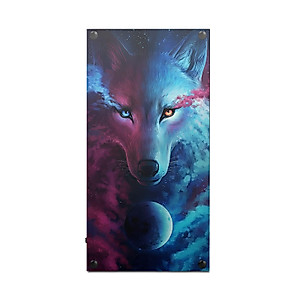 Head Case Designs Officially Licensed Jonas "JoJoesArt" Jödicke Wolf Galaxy Art Mix Vinyl Sticker Gaming Skin Decal Cover Compatible With Xbox Series X Console