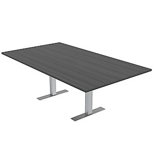 SKUTCHI DESIGNS INC. 6 Person Rectangular Conference Table | Metal T-Legs | Harmony Series | 7 Foot | Asian Night