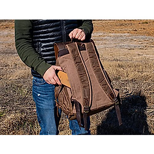 olpr. Canvas and leather backpack (Brown)