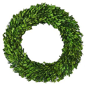 Boxwood Wreath X-Larger 22 inch Preserved Nature Boxwood Wreath Home Decor Stay Fresh for Years for Door Wall Window Party Décor Spring Summer Fresh Green Wreath