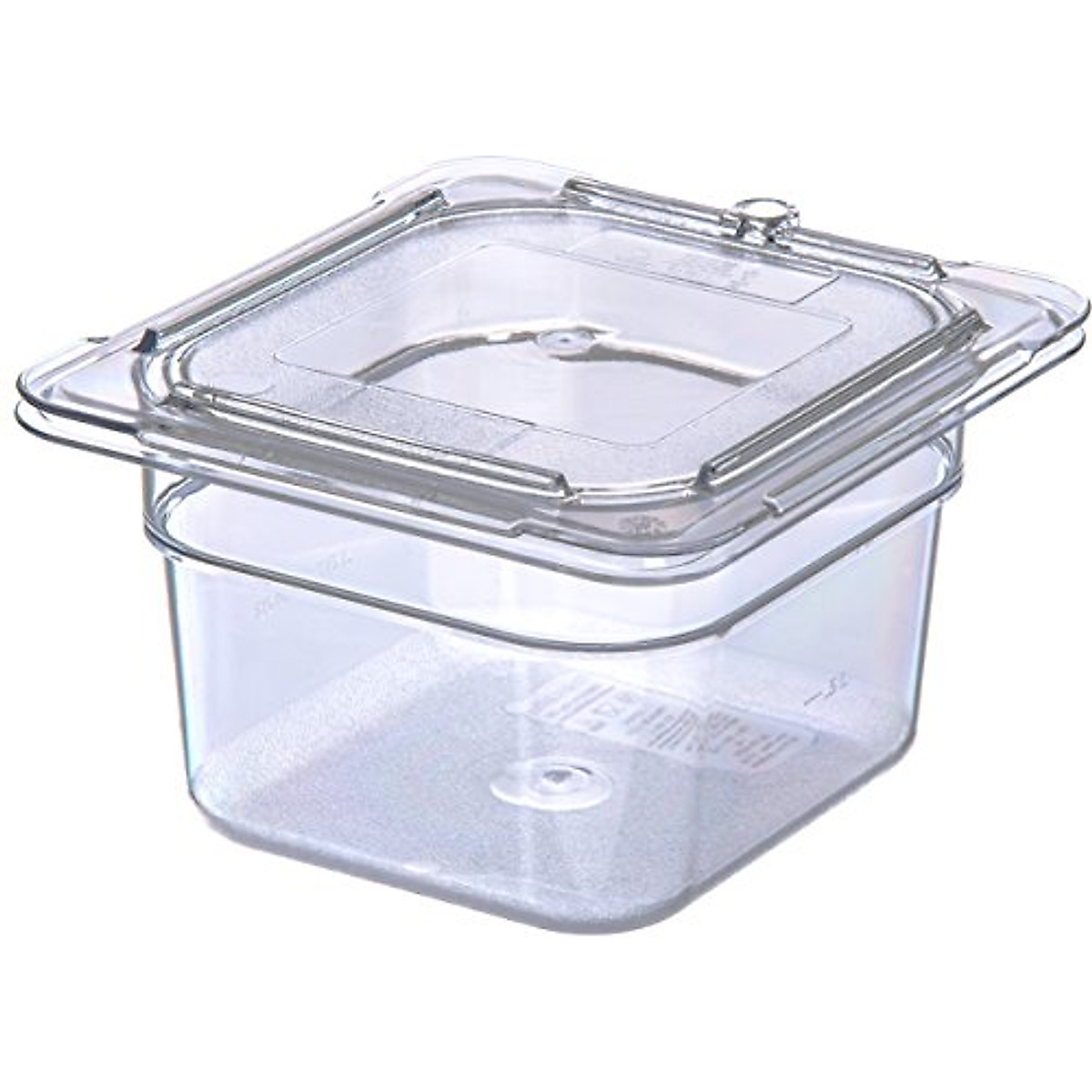Carlisle FoodService Products Plastic Food Pan 1/6 Size 4 Inches Deep Clear