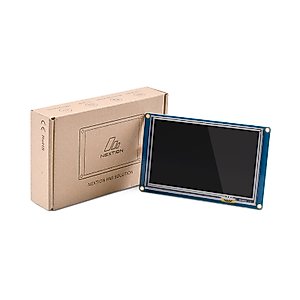 Nextion 5.0″ Basic HMI Display Module NX8048T050 LCD-TFT RGB 65K Resistive Touch Screen 800×480 Compatible for Arduino and Raspberry Pi, Suitable for 3D Printers, Vehicle HMI, Beauty Device, etc.
