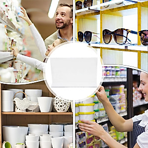 OFFSCH 8 Pcs Clear Plastic Shelf Dividers for Closet Organization Adjustable Shelf Separators for Neatly Organizing Clothes Towels and Accessories