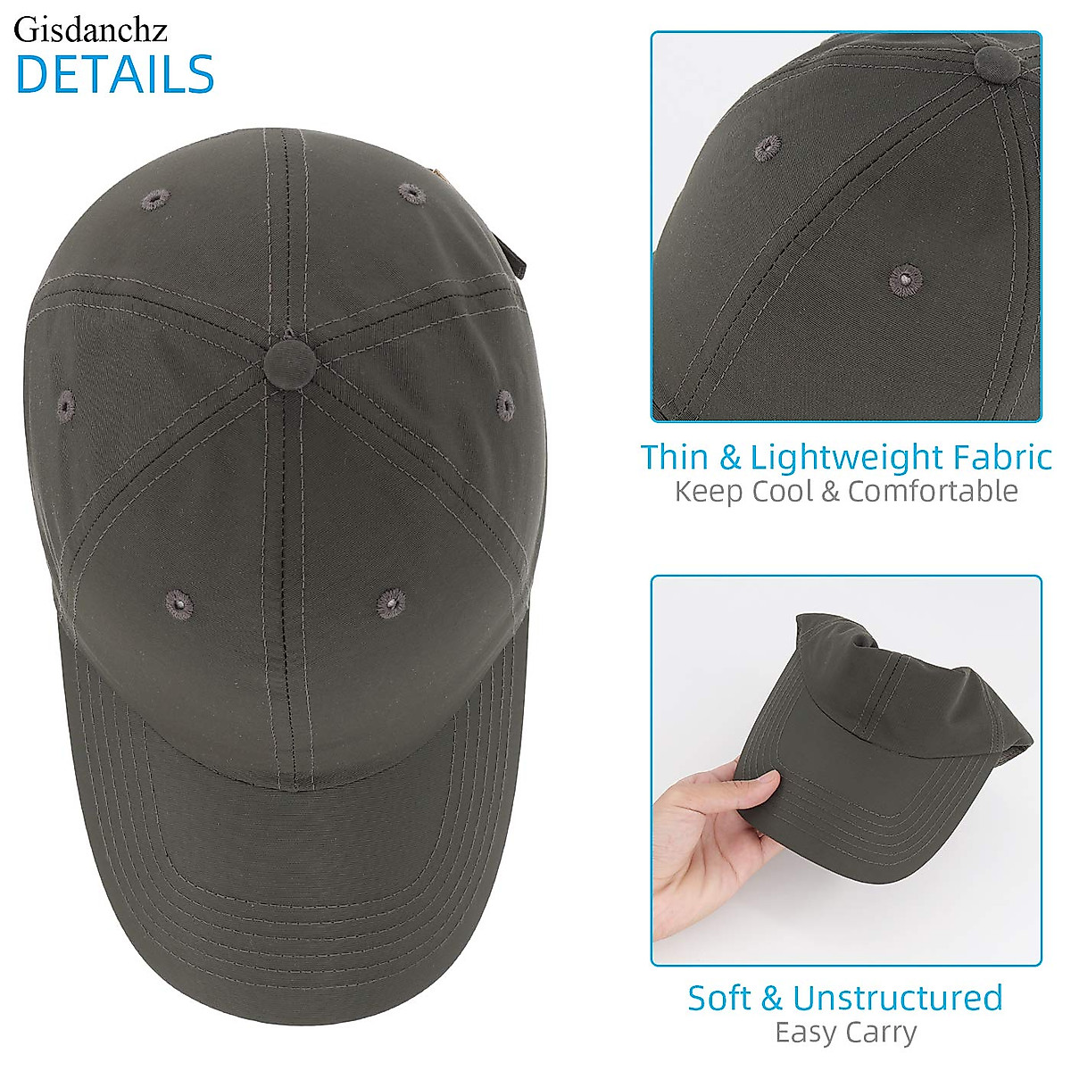 Gisdanchz Mens Caps Mens Golf Hats for Women Quikc Dry Womens Baseball Caps Mesh Running Hat Workout Mesh Baseball Cap Outdoor Sport Hat Hiking Fishing Cycling Cap Army