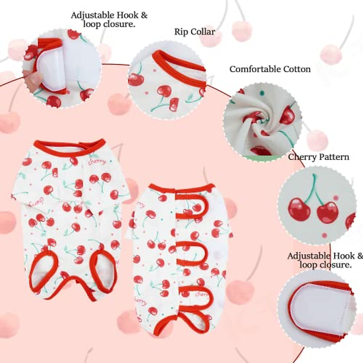Bonaweite Dog Recovery Suit After Surgery, Pet Professional Surgical Shirt for Male Female Dogs Abdominal Wounds Bandage, Substitute E-Collar & Cone, Post-Operative Puppy Cat Onesies Snugly Vest