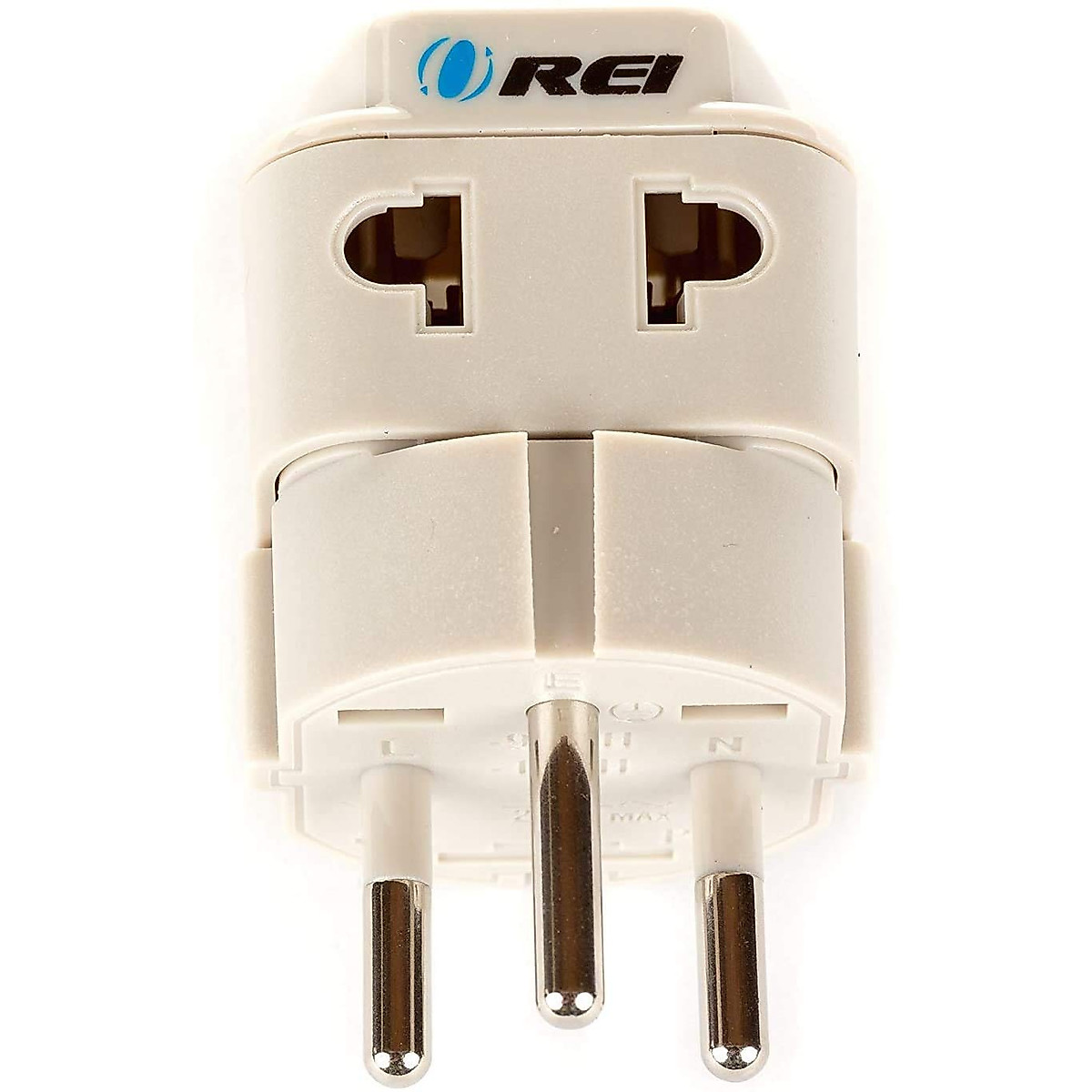 OREI Grounded Universal 2 in 1 Plug Adapter Type H for Israel & more- CE Certified - RoHS Compliant WP-H-GN