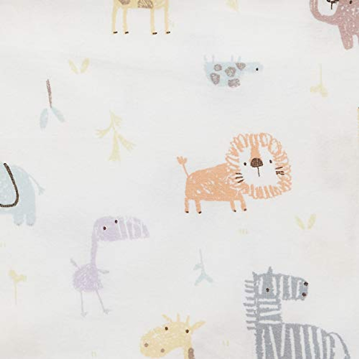 Trend Lab Crayon Jungle Deluxe Flannel Fitted Crib Sheet, Multi