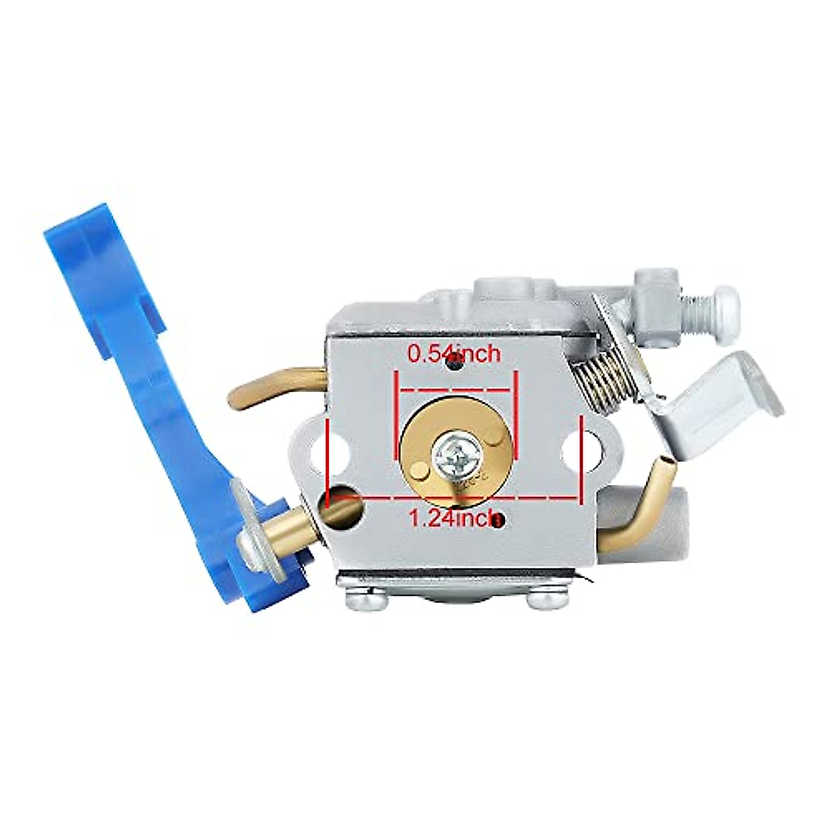 Yermax C1Q-W37 Carburetor with 545112101 Filter for Husqvarna 125B 125BX 125BVX Handheld Leaf Blower Jonsered B2126 BV2126 Replace 545081811 590460102 & 581798001