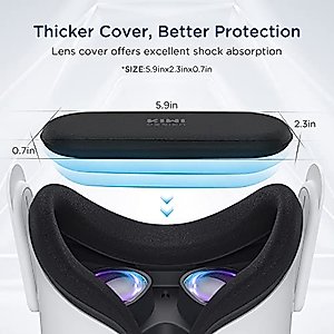 KIWI design VR Facial Interface Bracket with Anti-Leakage Nose Pad and Lens Protector Compatible with Valve Index Accessories