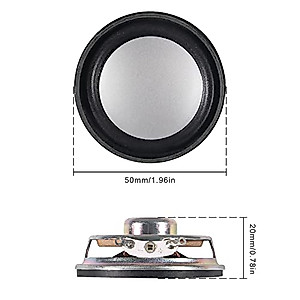 DIANN 4pcs 1.5" 4Ohm 3W Full Range Audio Speaker Stereo Woofer Loudspeaker DIY Speaker