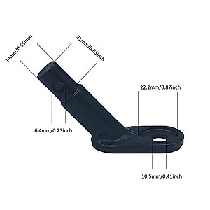 LAJIAOZ 2Pcs Black Bike Trailer Coupler/Hitch Connector/Cycling Adapter Accessories,Bicycle Trailer Hitch Connector Attachment for Child,Cargo,Pet Bike Trailers