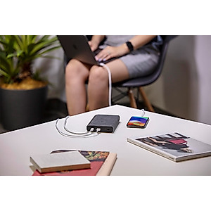 Mophie Laptop Power Bank USB C 26,000 PD Fast Charging Portable Charger for Laptop and Mobile Devices, MacBook Air, iPad, iPhone, Galaxy, Black