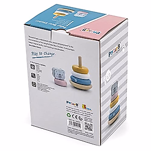 The Original Toy Company PolarB Wood Toy - Polar Bear Stacker