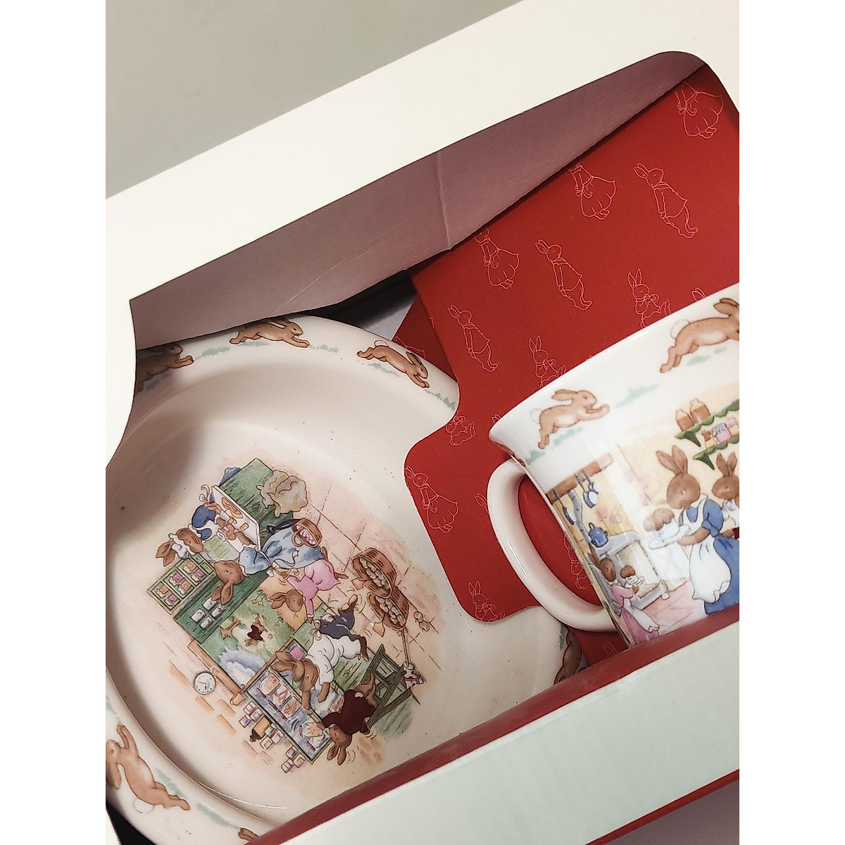 Royal Doulton China Bunnykins 2 Piece Set (Designs May Vary)