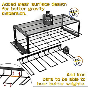 Tafatee Power Tool Organizer Wall Mount,Separate Design 3 Layers Cordless Tool Organizers and Storage Drill Holder Heavy Duty Metal Tool Shelf Utility Storage Rack for Tool Room Workshop Garage Perfect for Dad Father's Day Gifts(2 Pack)
