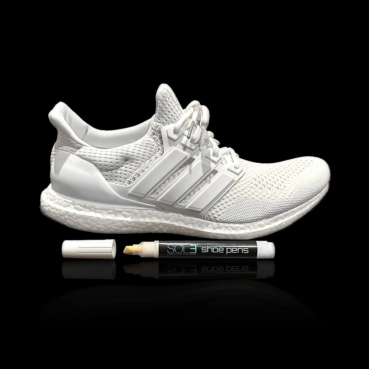 SOL3 Shoe Pens™ Premium Midsole Marker Sneaker Paint for Leather, Canvas, Suede & Knit Shoes (Black)