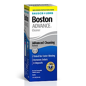 Boston Advance Contact Lens Solution by Bausch+ Lomb, for Gas Permeable Contact Lenses, 1 Fl Oz (Packaging May Vary)