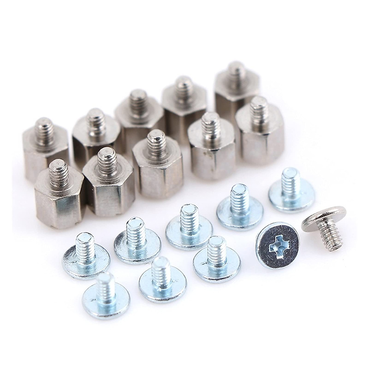 10Set Mounting Screws Kits Hand Tool Mounting Stand Off Screw Hex Nut for Most PC and Laptop Motherboard