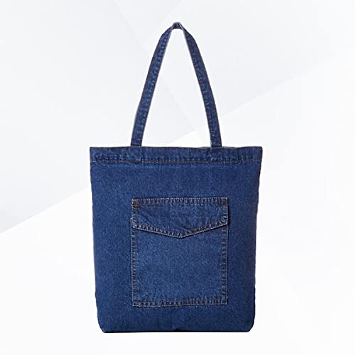 VALICLUD Denim Shoulder Handbag Canvas Handle Bag Denim Shoulder Tote Denim Shoulder Bags Denim Tote Bags Large Tote Bags Bags Casual Denim Canvas Shoulder Bag Casual Denim Tote