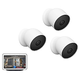 Google Nest Cam Battery Wireless Outdoor Camera and Screen Bundle (Triple Camera and Screen)
