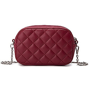 DAVIDJONES Faux Leather Hobo Purse and Wallet set for women Mini Quited Cute Crossbody Bags