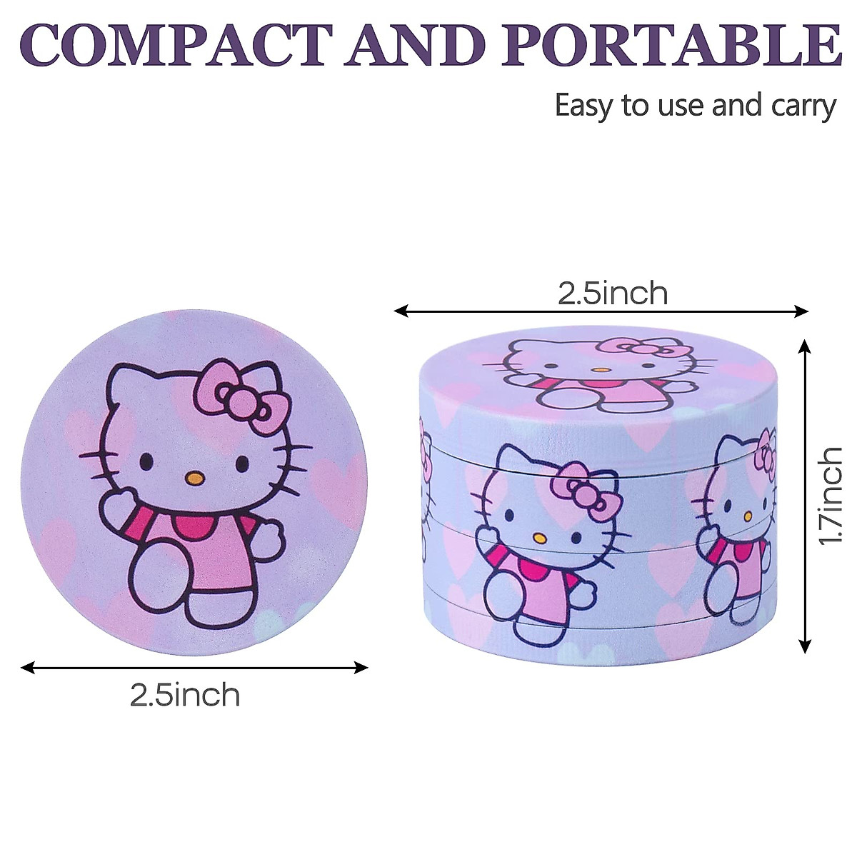 2.5 Inch Spice Grinder Kitchen Grinder, Pink