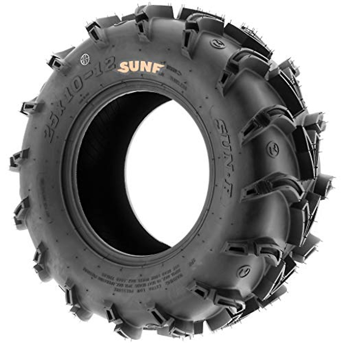 Pair of 2 SunF A050 AT 27x11-14 ATV UTV Deep Mud Terrain Tires, 6 PR, Tubeless