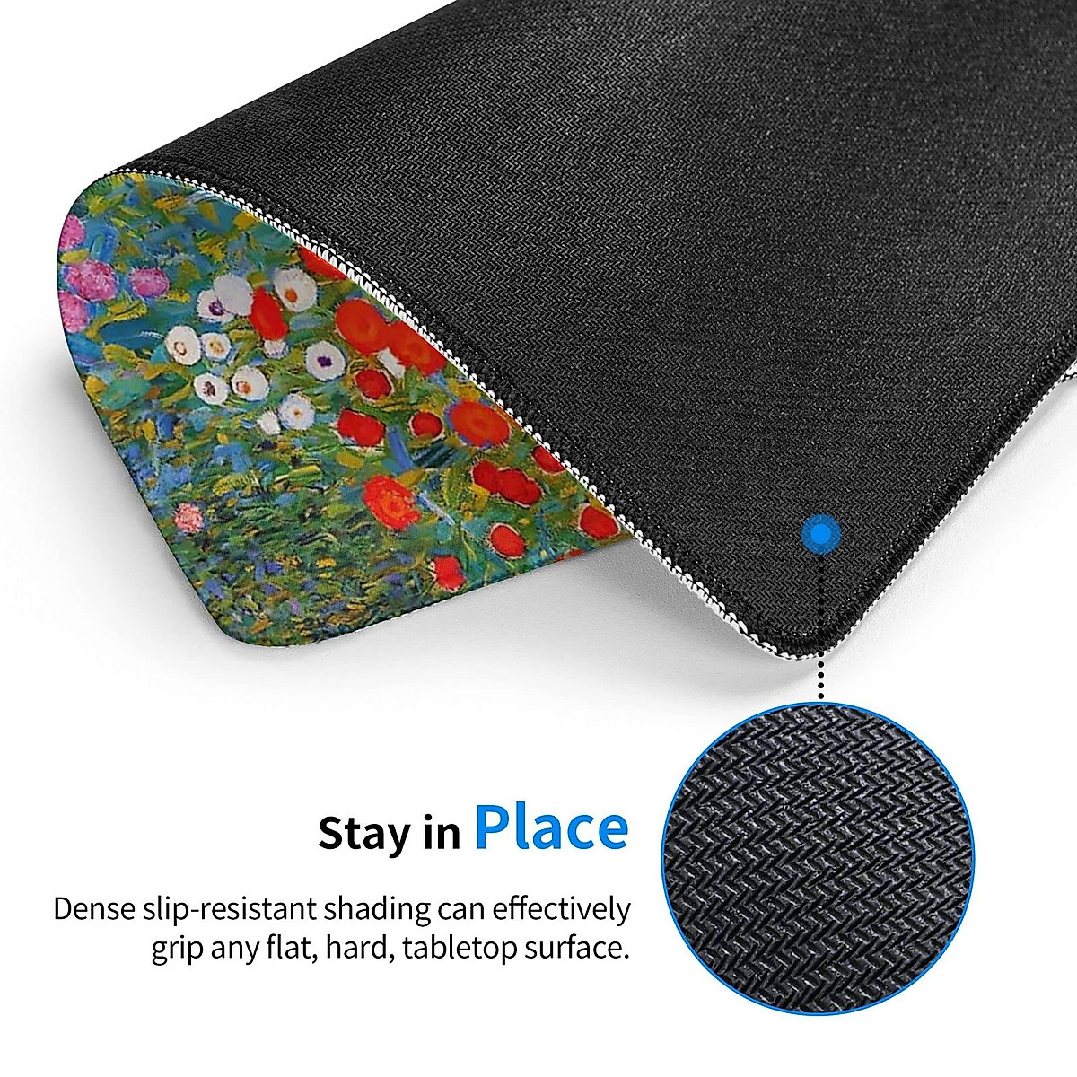 Black Cat Mouse Pad, Cute Anime Mouse Pad for Wireless Mouse, Rectangle Waterproof Mousepad for Desk with Non-Slip Rubber Base, Suitable for Home & Office, 9.5 x 7.9 Inch