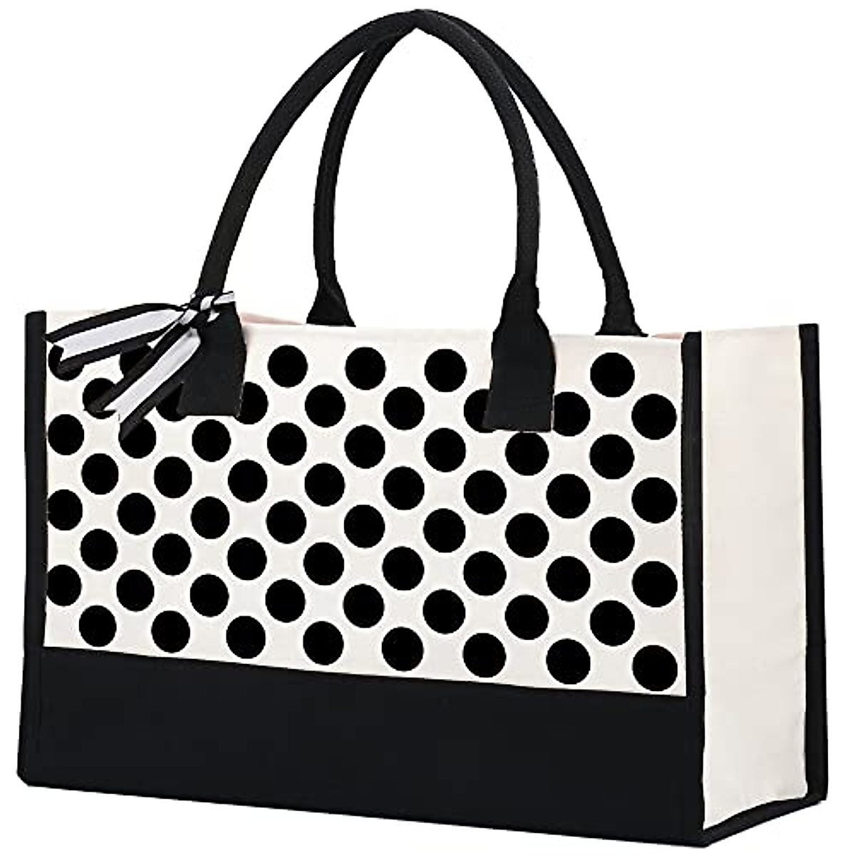 SUNELGIRL Christmas Gifts for Women-Initial Tote Bags for Women Canvas Bag, Bride Bag Bridal Shower Gift, Gifts for Sisters