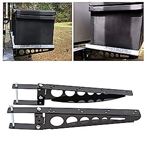 HECASA Bumper Cargo Bracket Compatible with RV 4 Inch Bumper Mounted Cargo Box/Generator Tray Support Arms