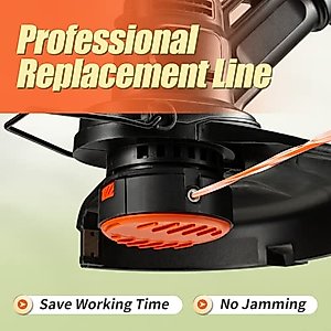 Eventronic Trimmer Line, 0.095-Inch Weed Eater String Line, Heavy Duty Weed Wacker String, 560ft Twist String Trimmer Line