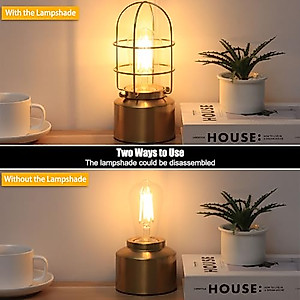 Haian Support 3-Way Dimmable Industrial Table Lamp with USB Ports