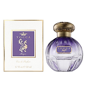 Tocca Women's Eau de Parfum, Maya Fragrance, 1.7oz (50 ml) - Warm Floral, Wild Iris, Blackcurrant, Patchouli Heart - Hand-Finished Bottle