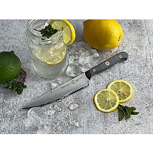 Messermeister Custom 6” Semi-Flexible Utility Knife - X50 German Stainless Steel - Rust Resistant & Easy to Maintain - Made in Solingen, Germany