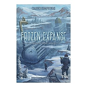 Thunderworks Games - Cartographers: Map Pack 4, Frozen Expanse | Expansion for The Award-Winning Game of Fantasy Map Drawing | Strategy Flip and Write Board Game |Family Game for 1-75 Players
