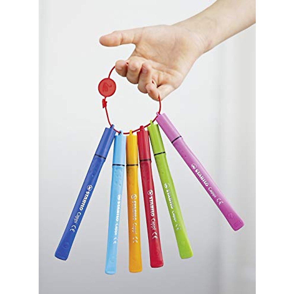 STABILO Cappi Felt-Tip Pen - Wallet of 12 Assorted Colours