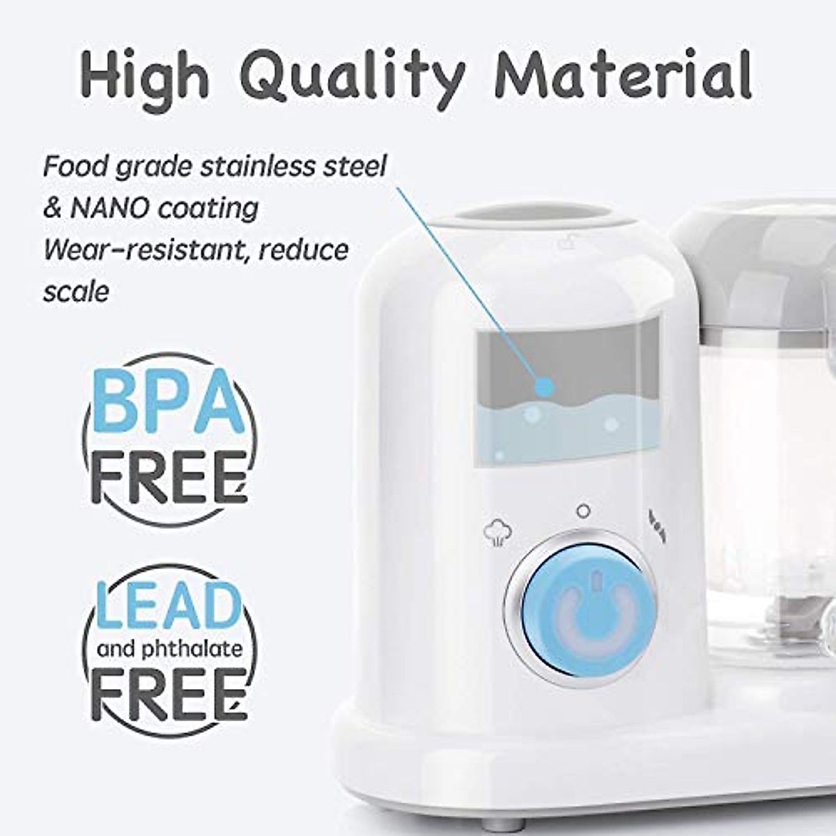 QOOC 4-in-1 Mini Baby Food Maker