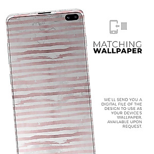 DesignSkinz Karamfila Marble & Rose Gold Striped v5 Protective Vinyl Decal Wrap Skin Cover Compatible with The Samsung Galaxy S20 (Screen Trim & Back Glass Skin)