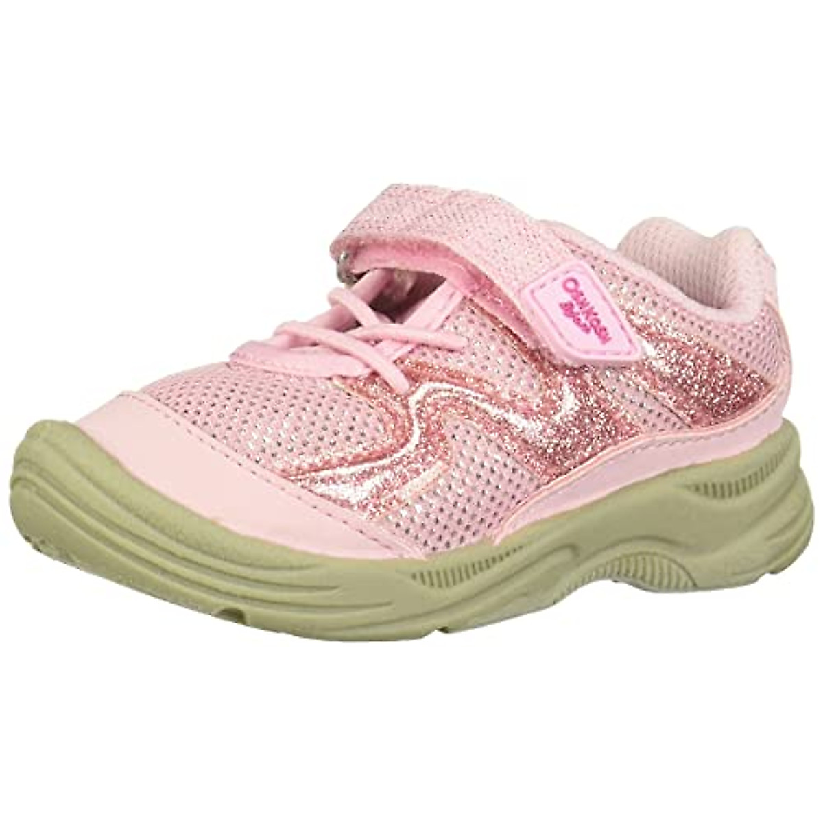 OshKosh B'Gosh Girls Dyana Bump Toe Sneaker, Light Pink, 4 Toddler