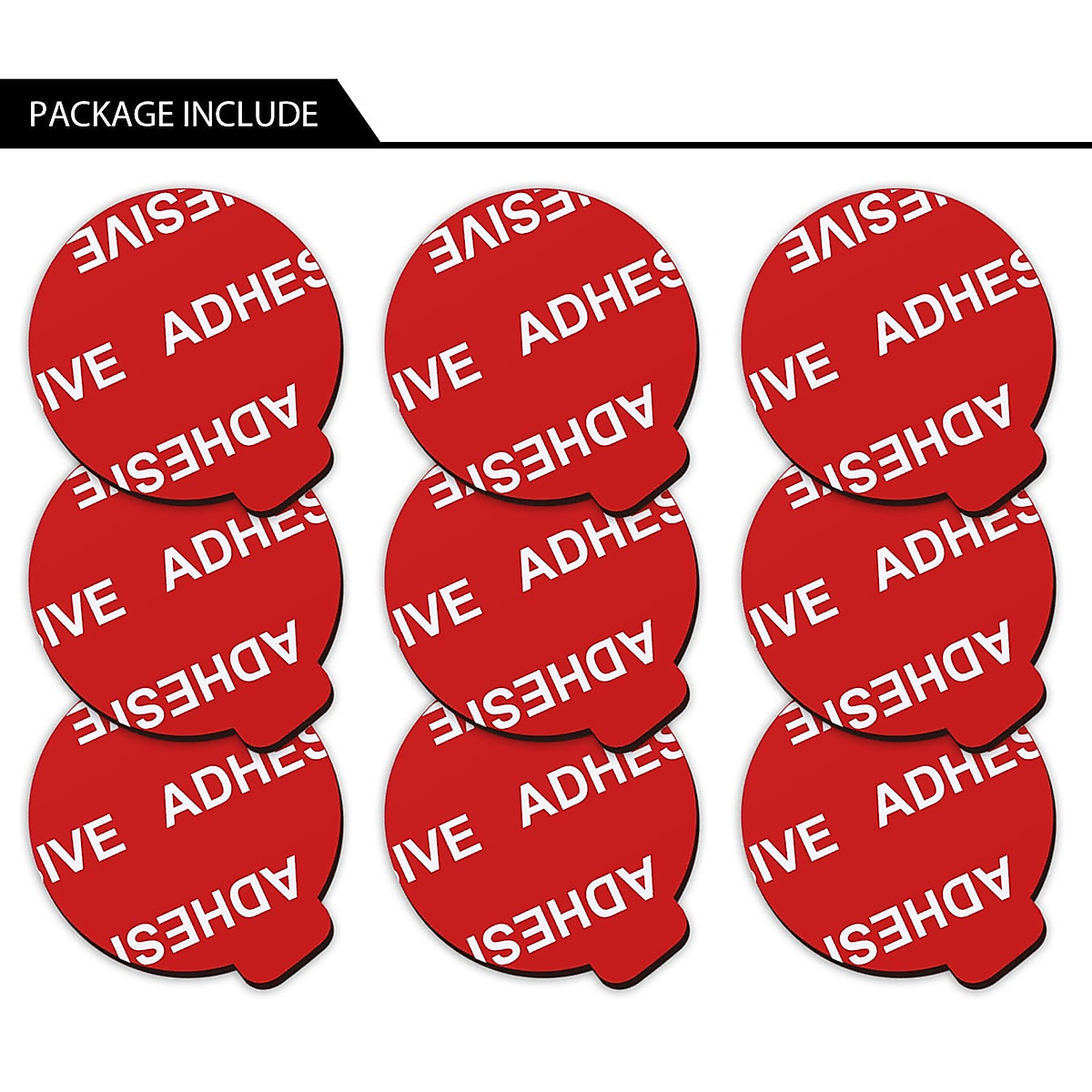 Very High Bond Sticky Adhesive, AZXYI 9 Pack Adhesive Replacement for Socket Base, 1.4 inches Double Sided Sticker Tapes for Phone Collapsible Grip & Stand Base