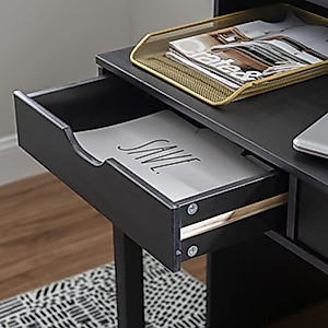 Linon Home Decor Products Black Extendable Console Linon Corinne Desk