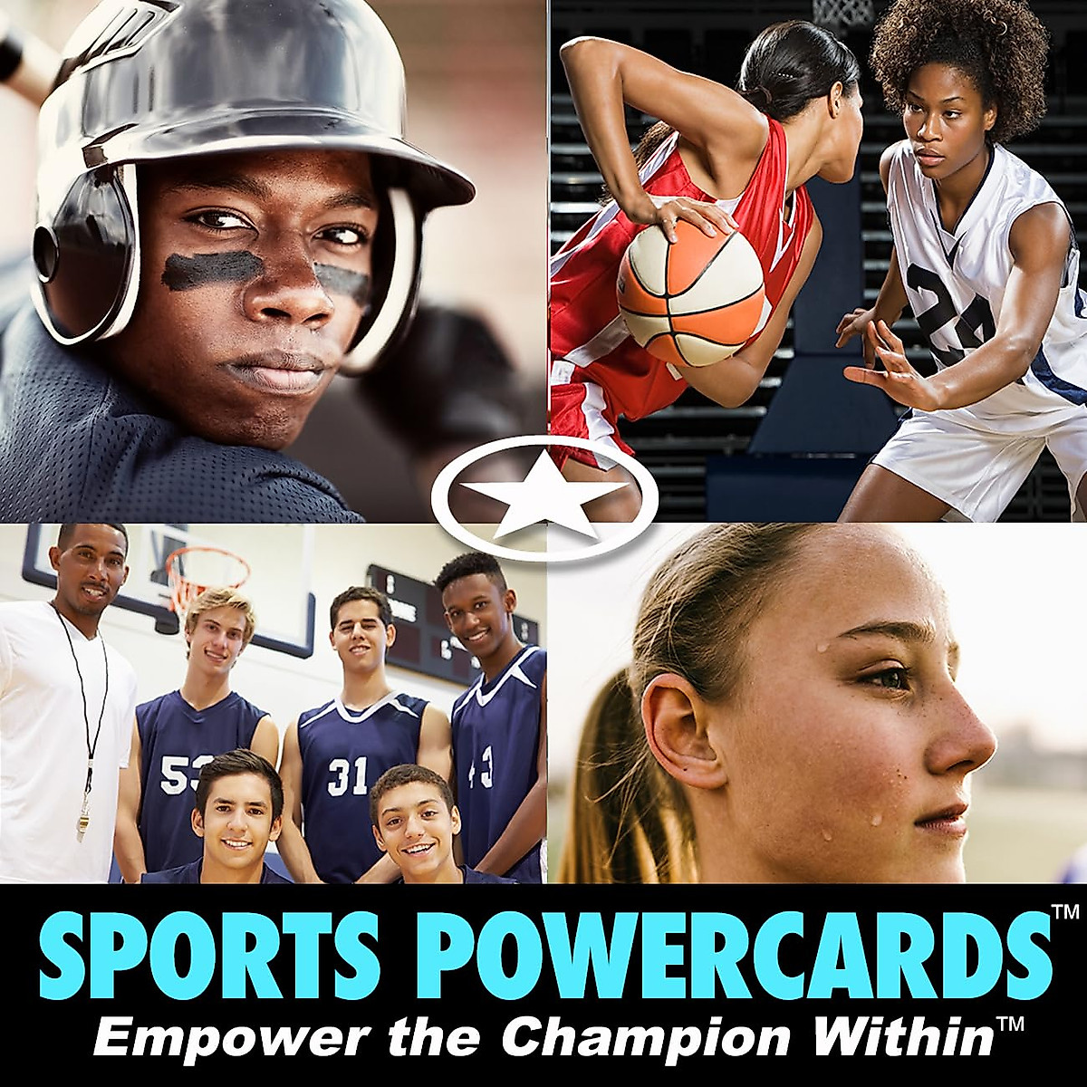 Play Strong Baseball Birthday Card 1-Pack (5x7) Super Star Illustrated Sports Birthday Cards Greeting Cards- Awesome for Baseball Players, Coaches and Fans Birthdays, Gifts and Parties!