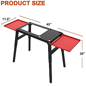 Adjustable Griddle Stand with Side Shelf for Blackstone 17" or 22" Table Top Griddle, Adjustable Griddle Table with Carry Bag Grill Accessories for Outdoor Cooking and Camping