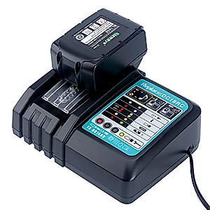 Biswaye 18V Battery Charger DC18RC DC18RA Compatible with Makita 14.4V-18V LXT Lithium-ion Battery BL1815 BL1830 BL1850 BL1820B BL1860 BL1840 BL1430 BL1415