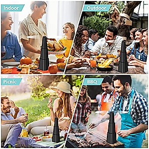 Fly Fans for Tables, Fly Repellent Outdoor Indoor Keep Flies Away, Table Top Fly Fan Fly Spinner with Holographic Blades for Picnic Patio Home, 4 Pack